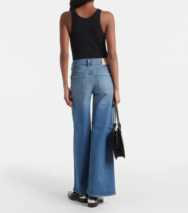 Citizens Of Humanity Loli Mid-rise Wide-leg Jeans - Blue