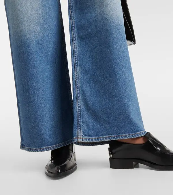 Citizens Of Humanity Loli Mid-rise Wide-leg Jeans - Blue