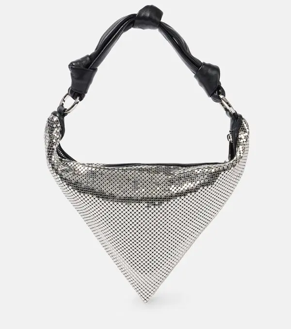 Amina Muaddi Cameron Mini Leather Shoulder Bag
