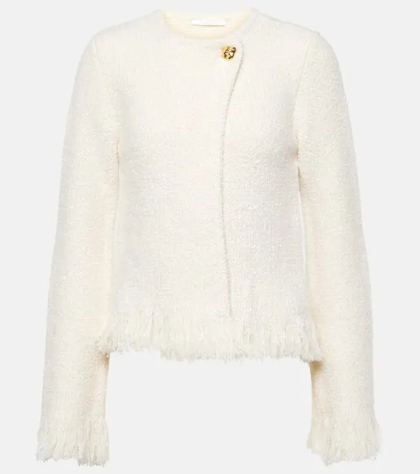 Chloé Wool, Silk, And Cashmere-blend Jacket