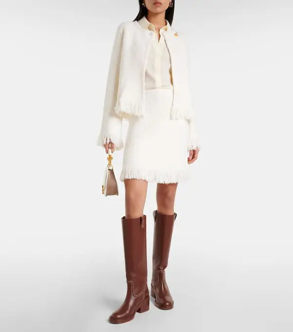 Chloé Wool, Silk, And Cashmere-blend Jacket