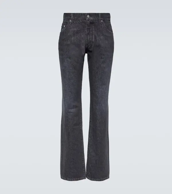 Dolce & Gabbana Distressed Slim Jeans - Blue