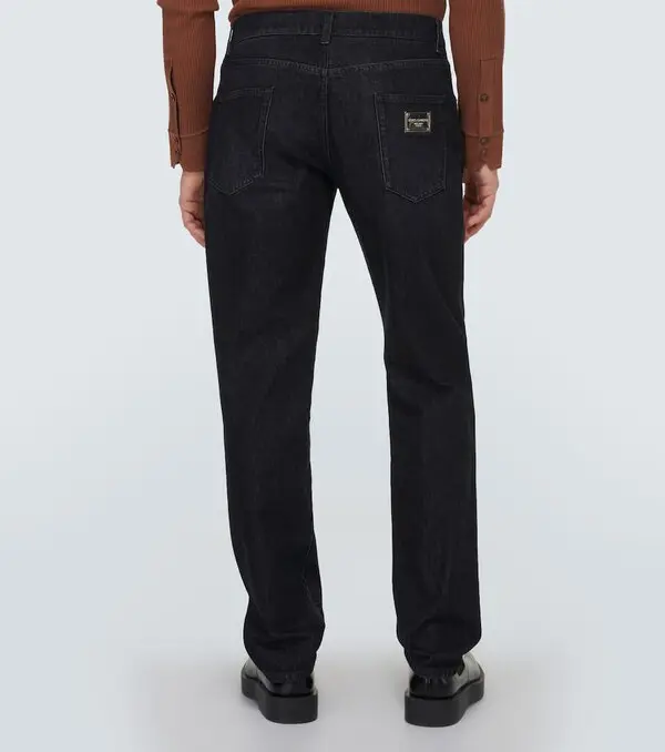 Dolce & Gabbana Distressed Slim Jeans - Blue
