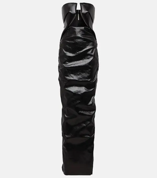 Rick Owens Prong Cutout Gown - Black