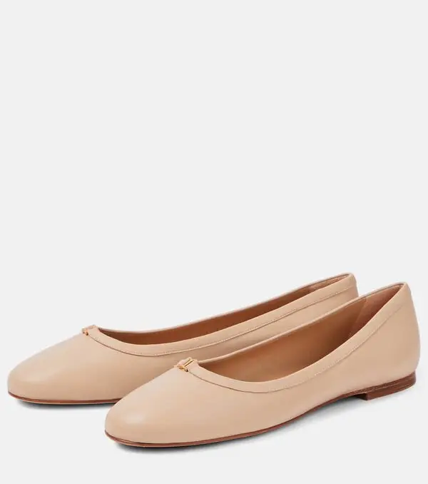 Chloé Marcie Leather Ballet Flats
