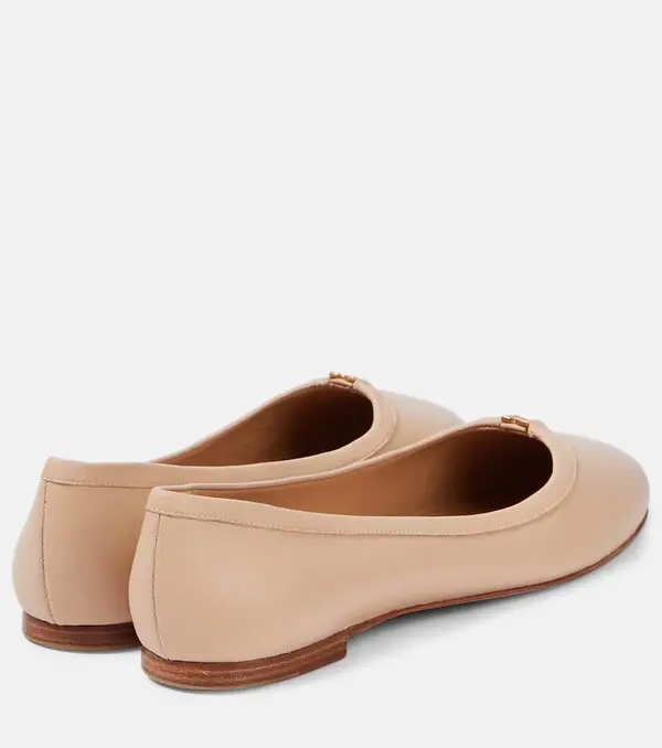 Chloé Marcie Leather Ballet Flats