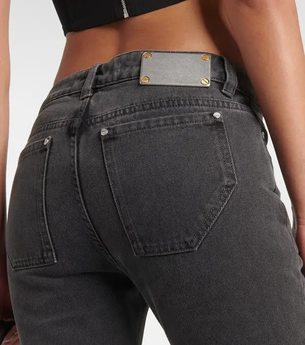 DION LEE Darted Mid-rise Flared Jeans