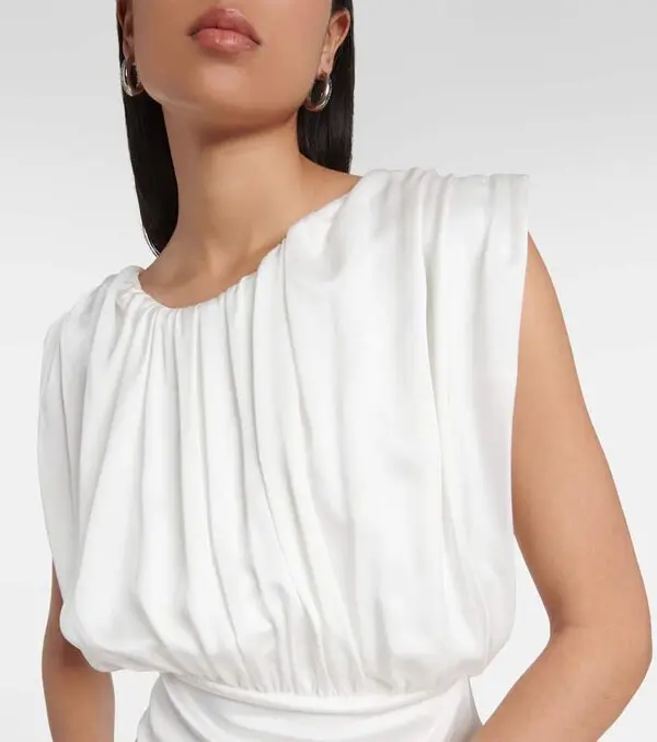 JIL SANDER Gathered Top - Beige