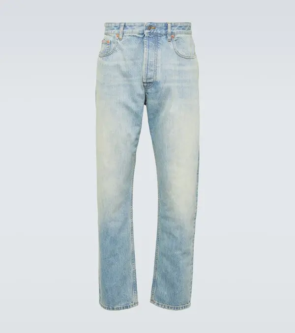 Valentino Garavani Cropped Straight Leg Jeans