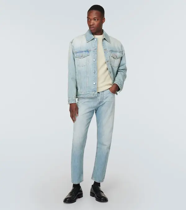 Valentino Garavani Cropped Straight Leg Jeans