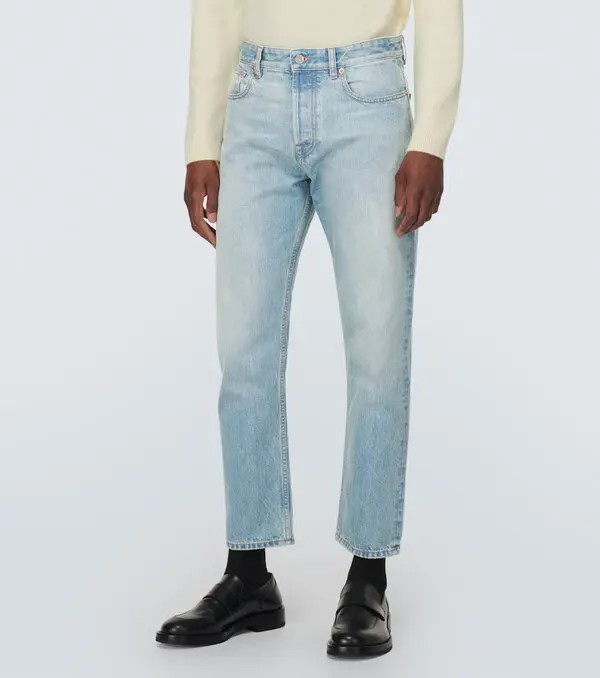Valentino Garavani Cropped Straight Leg Jeans