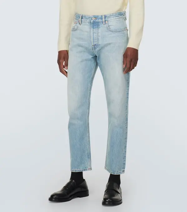 Valentino Garavani Cropped Straight Leg Jeans
