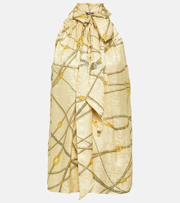 Versace Bow-detail Top - Multicoloured
