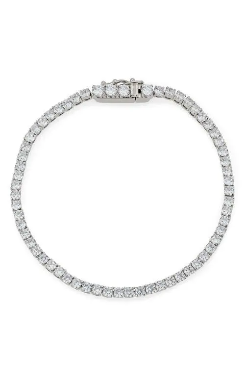Nadri Zirconia Tennis Bracelet - Rhodium