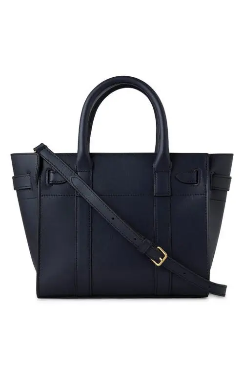 Mulberry Mini Zipped Bayswater Leather Satchel - Night Sky
