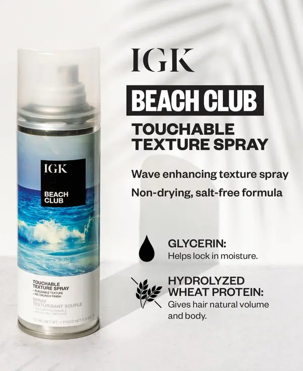 IGK Beach Club Touchable Texture Spray - No Color
