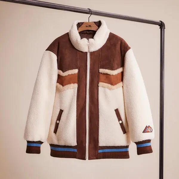 Coach Restored Reversible Puffer - Cream Multi