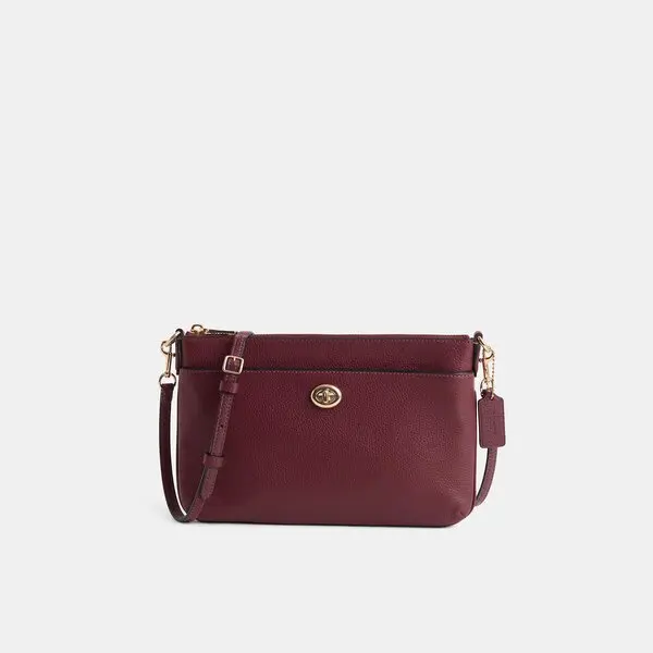 COACH Restored Polly Crossbody - Gold/wine