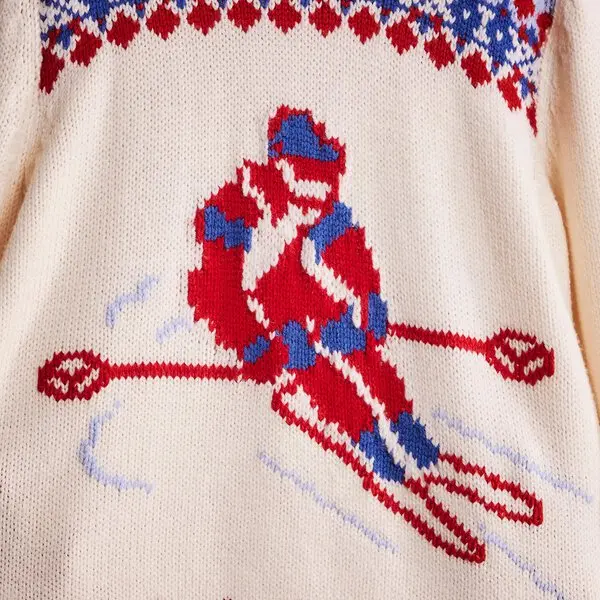 COACH Restored Ski Fair Isle Knit Sweater