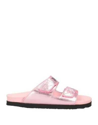 Palm Angels Metallic Leather Sandals - Pink