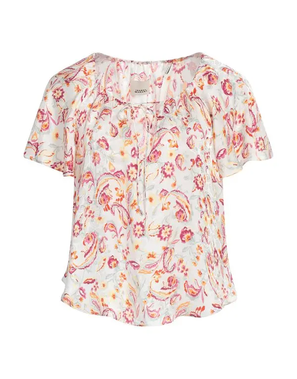 Isabel Marant Étoile Ruched Viscose And Silk Blend Top