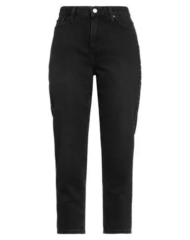 Armani Exchange Embellished High Waisted Baggy Jeans