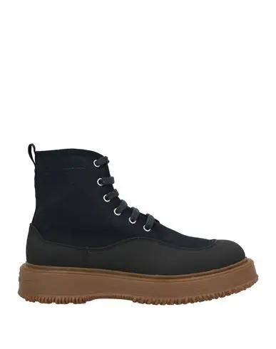 Hogan Lace-up Ankle Boots - Black