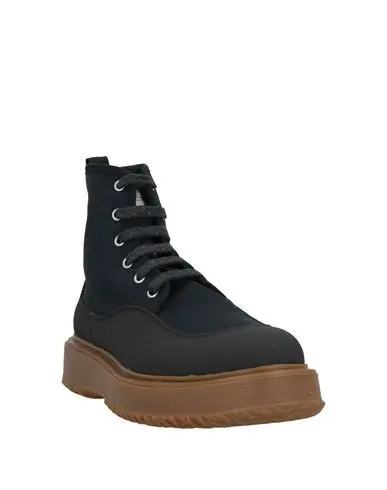 Hogan Lace-up Ankle Boots - Black
