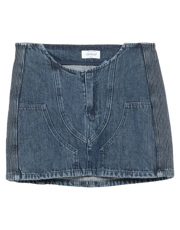 OFF-WHITE™ Flared Denim Skirt