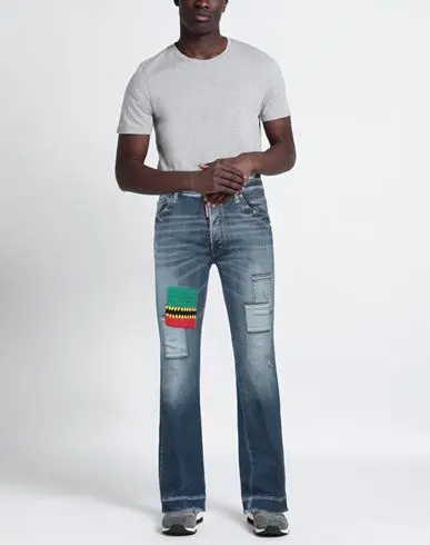 Dsquared2 Straight Leg Jeans With Appliqués