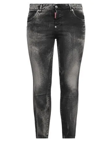 Dsquared2 Faded Denim Boyfriend Jeans - Black