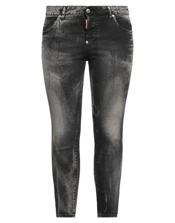 Dsquared2 Faded Denim Boyfriend Jeans - Black