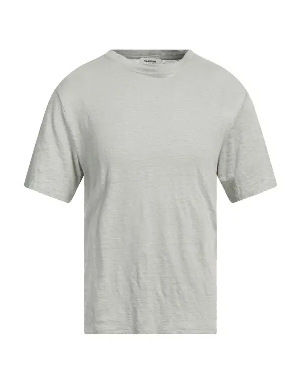Sandro T-shirt Size Linen - Sage Green