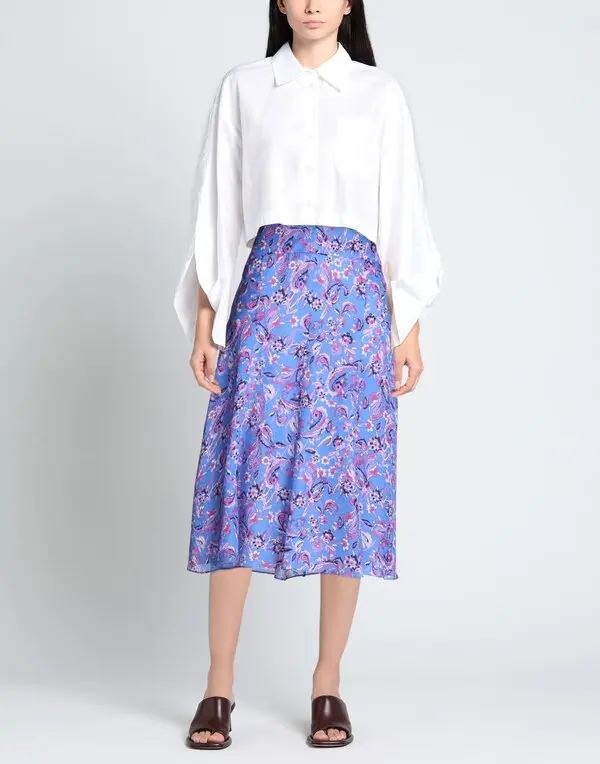 Isabel Marant Étoile Midi Skirt In Viscose And Silk