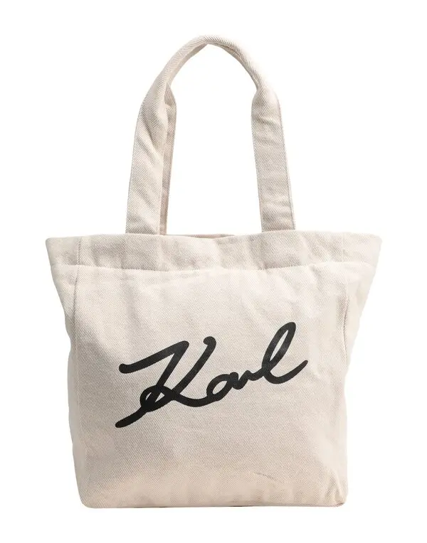 Karl Lagerfeld Cotton Gabardine Tote
