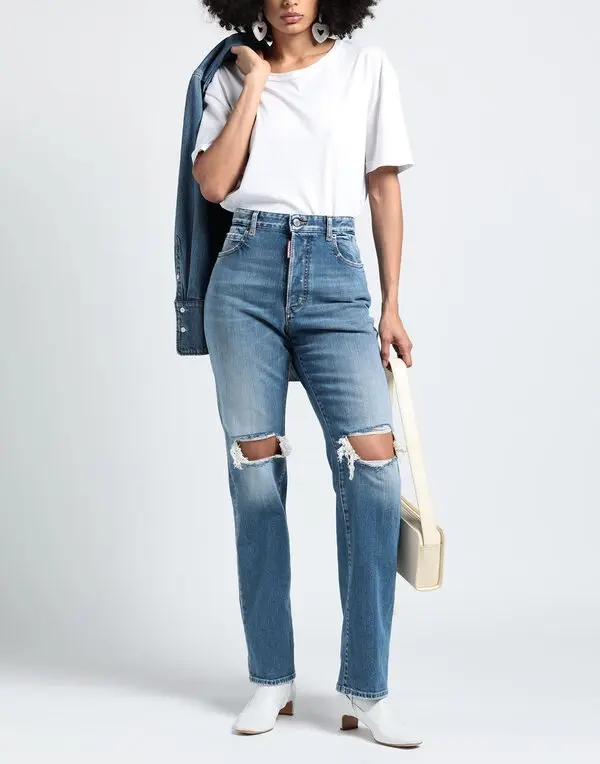 Dsquared2 Mom Jeans With Distressed Details