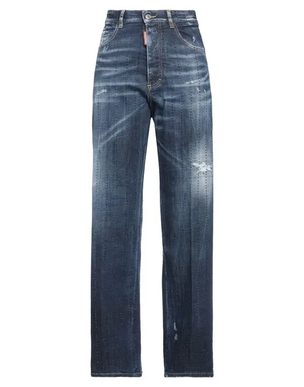 Dsquared2 Straight-leg Jeans With Crystal Embellishments