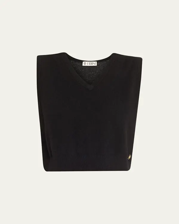 Eterne Lenny Cashmere Vest - Black