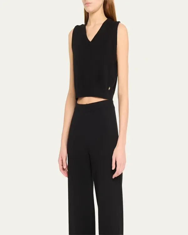 Eterne Lenny Cashmere Vest - Black