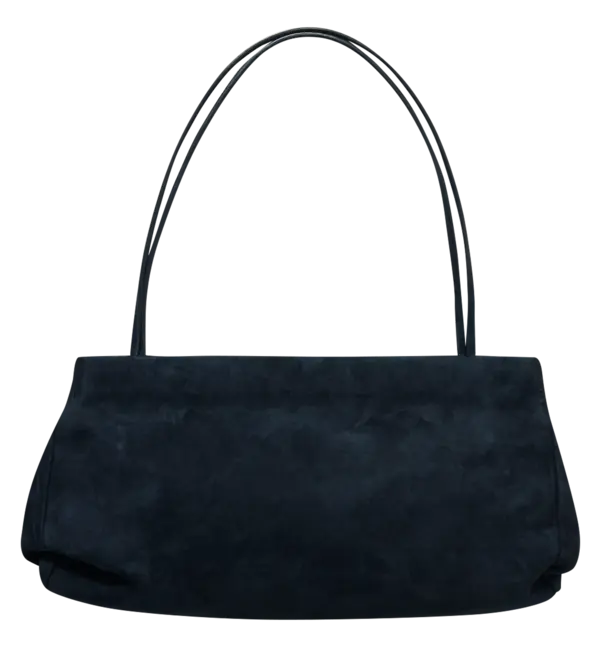 THE ROW Abby Suede Shoulder Bag - Blue