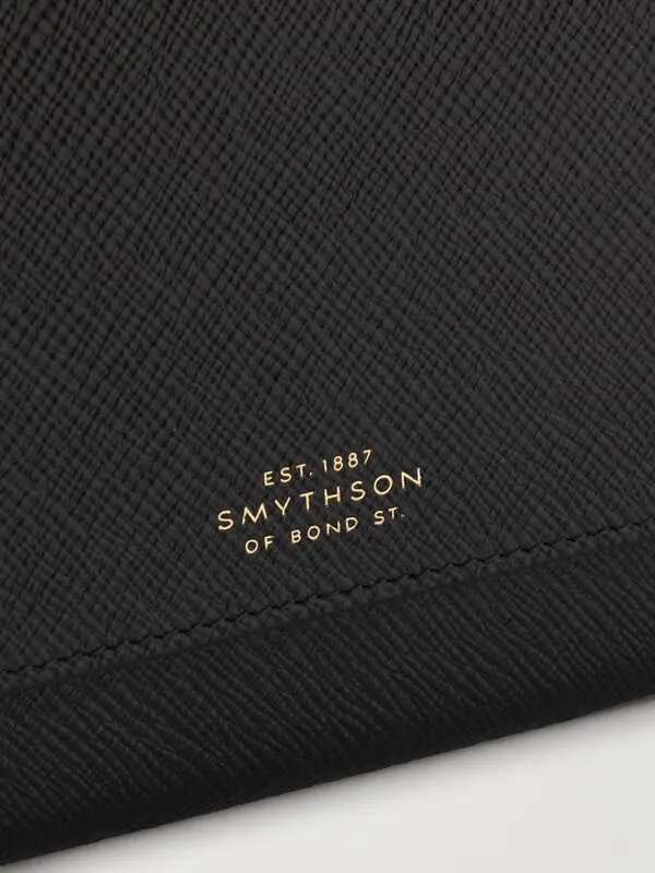Smythson Marshall Textured-leather Travel Wallet - Black