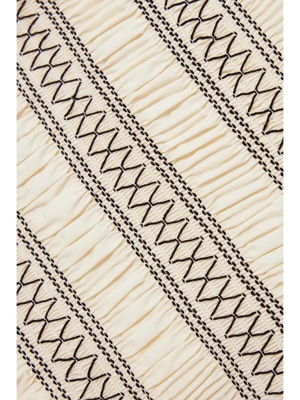 Max Mara Walk Off-the-shoulder Smocked Top