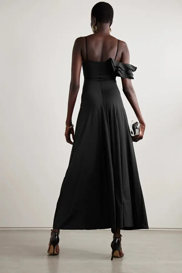 MAYGEL CORONEL Net Sustain Cavalieri Maxi Dress