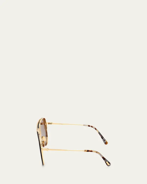 TOM FORD Tortoise Aviator Sunglasses