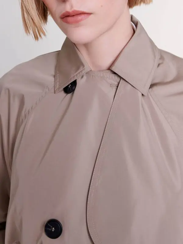 Maje Contrast Trench Coat