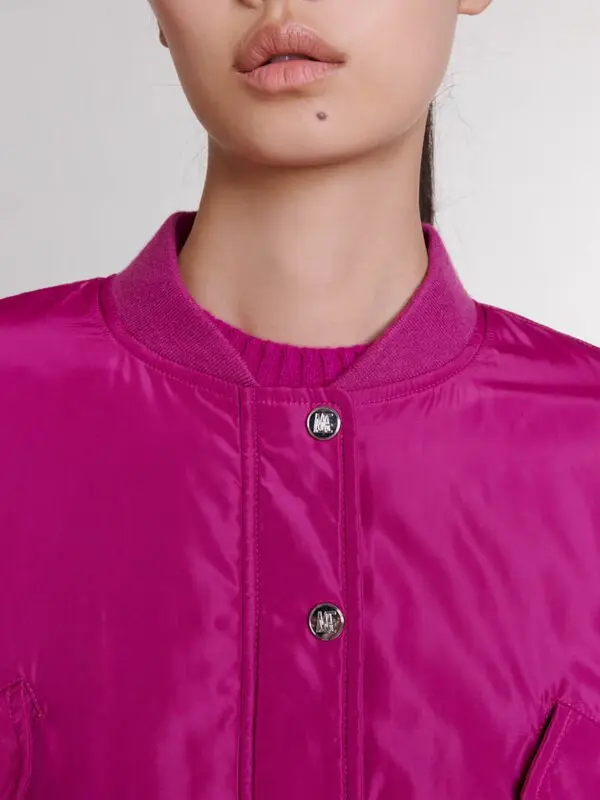 Maje Quilted Bomber Jacket