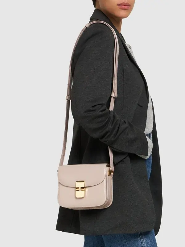 A.p.c. Mini Grace Smooth Leather Bag