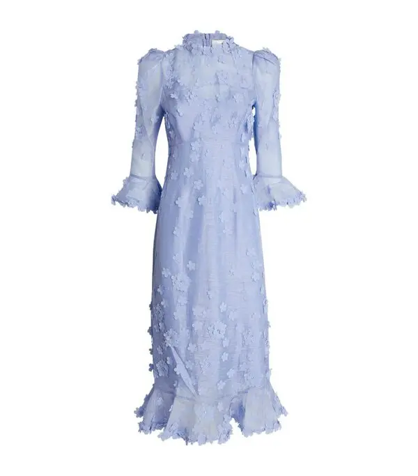 Zimmermann Maxi Floral Applique Dress