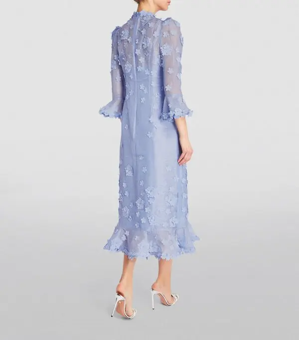 Zimmermann Maxi Floral Applique Dress