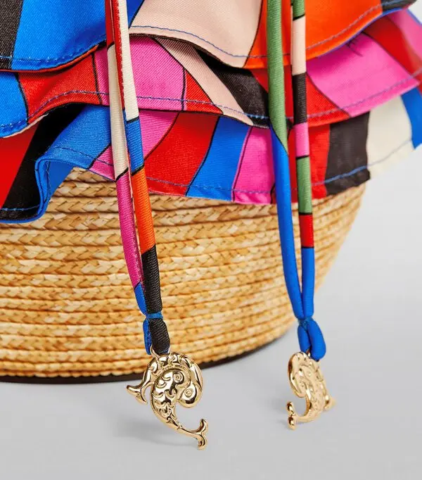 Emilio Pucci Satin-trim Pucinella Bucket Bag